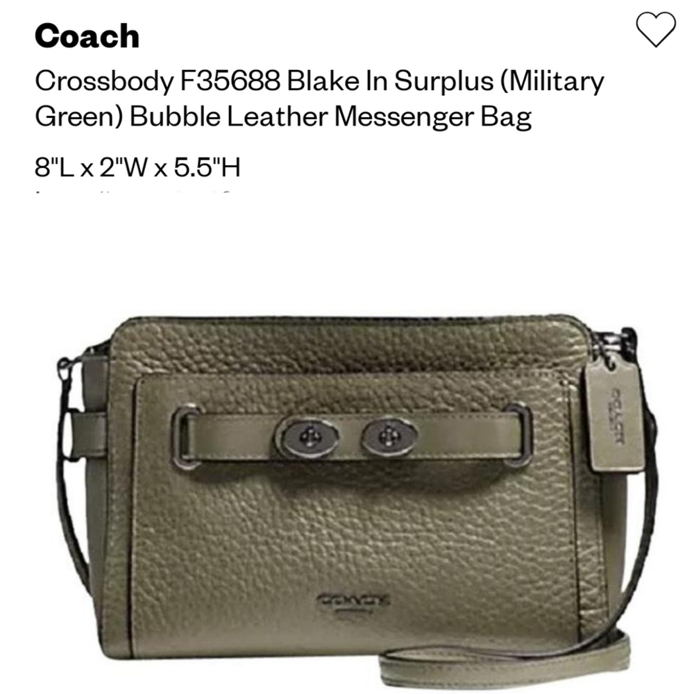 Coach Blake Messenger Bag - Gem